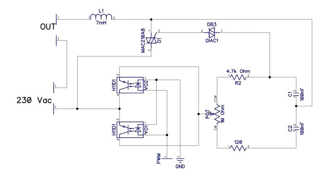 Motor Diagram for Vacuum Cleaner