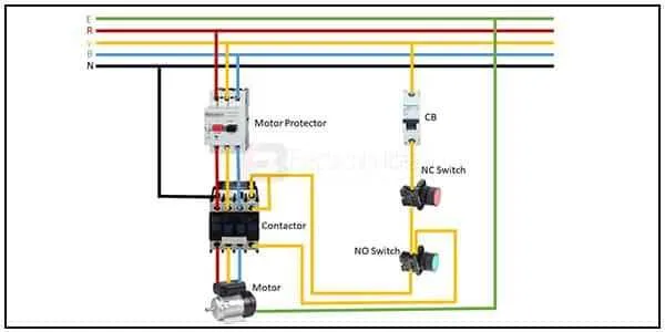 Start Stop Motor Control Circuit Diagram