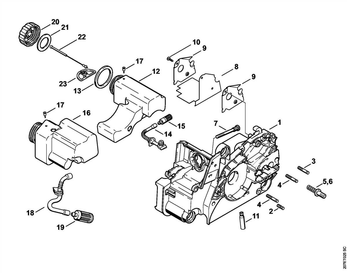 Diagram of Stihl MS 170 Choke Linkage