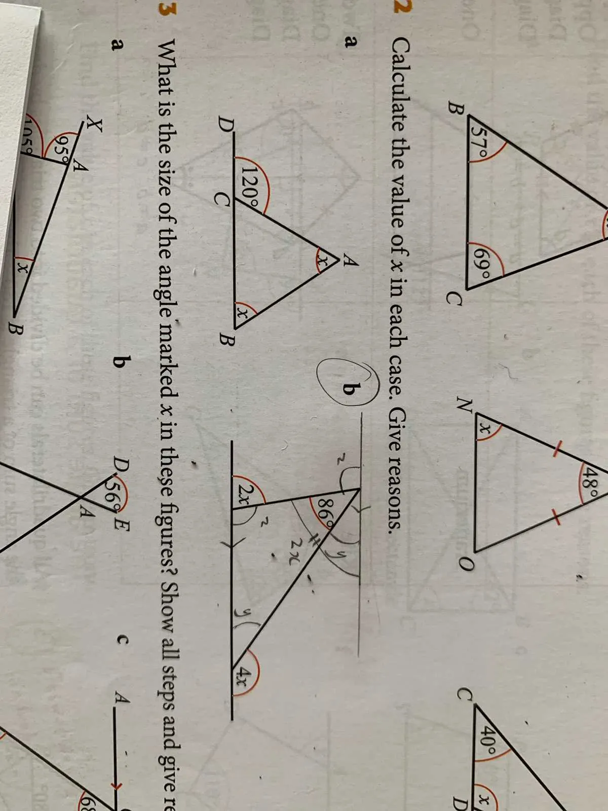 Finding the Value of X in the Diagram
