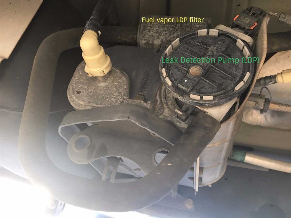 Detailed fuel tank diagram for the 2007 Dodge Ram 1500