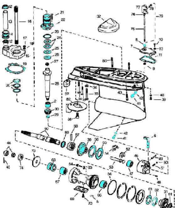 A Visual Guide to the OMC Cobra Outdrive
