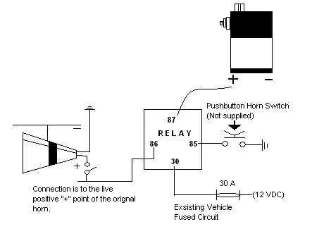 Push Button Horn Wiring Diagram and Setup Guide