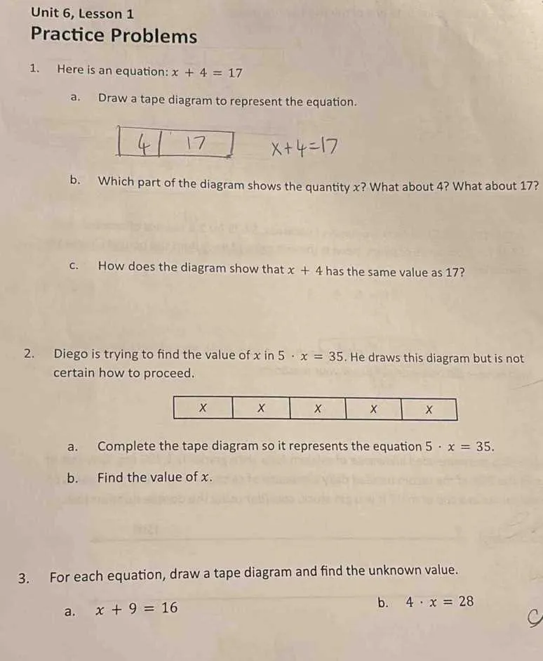 Finding the Value of X in the Diagram